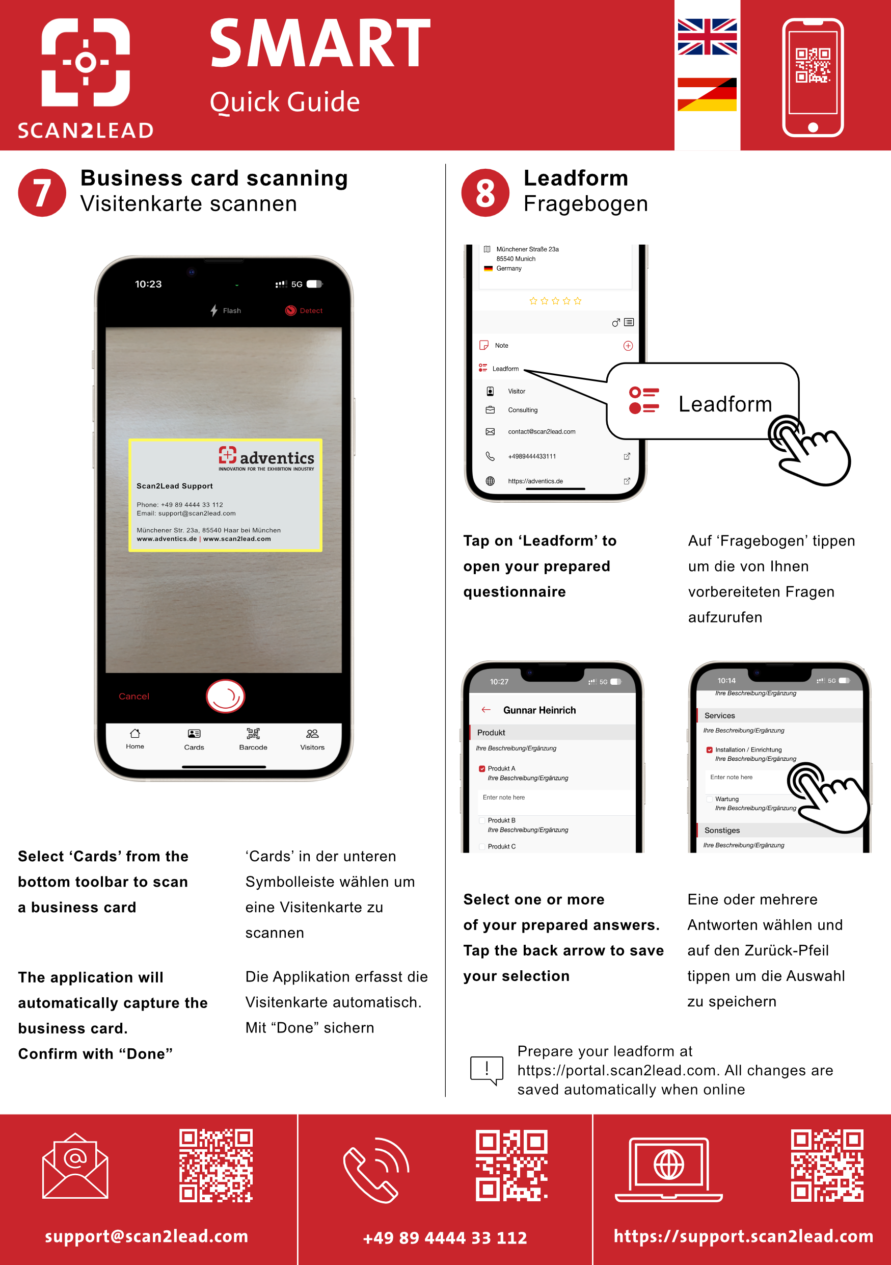 Scan2Lead SMART Quick Guide – Scan2Lead - Hilfe Center